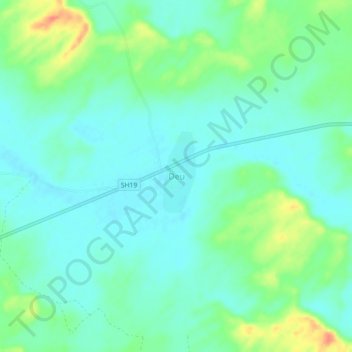 Deu topographic map, elevation, terrain