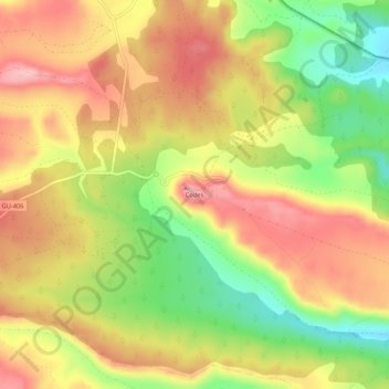 Codes topographic map, elevation, terrain