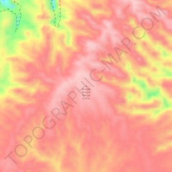 Bungle Bungle Range topographic map, elevation, terrain