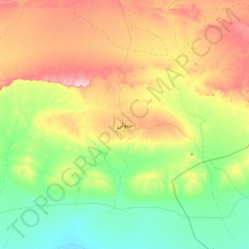 Sui topographic map, elevation, terrain