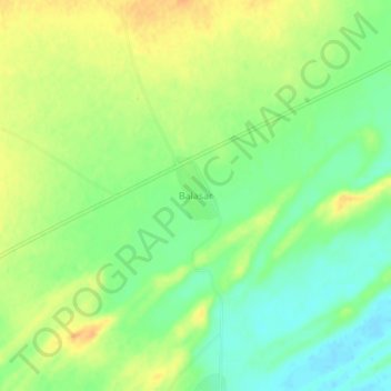 Balasar topographic map, elevation, terrain