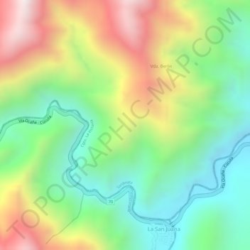 Berlin topographic map, elevation, terrain