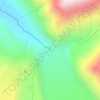 Gomukh, Ice Cave topographic map, elevation, terrain