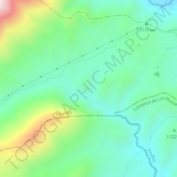 Cerro de las Calaguas topographic map, elevation, terrain