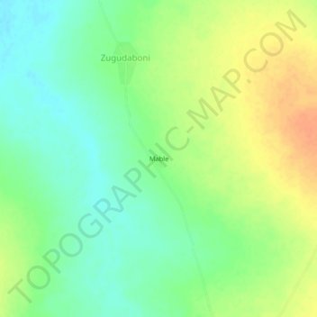 Mable topographic map, elevation, terrain