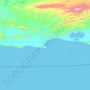 Pasni Tehsil topographic map, elevation, terrain
