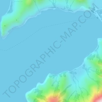 Nagsasa Cove topographic map, elevation, terrain