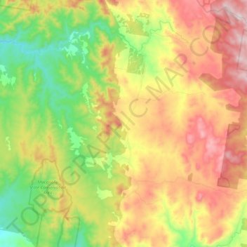 Peak View topographic map, elevation, terrain