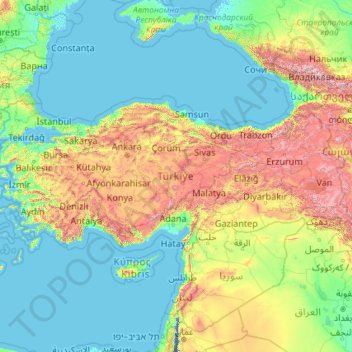 Anatolian Plateau Map Location