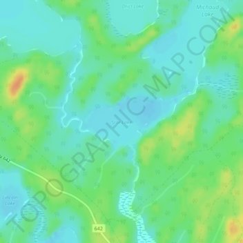 Star Lake topographic map, elevation, terrain