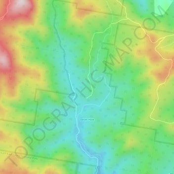 Devils Hole topographic map, elevation, terrain