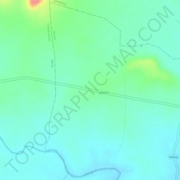 Mamadapur topographic map, elevation, terrain