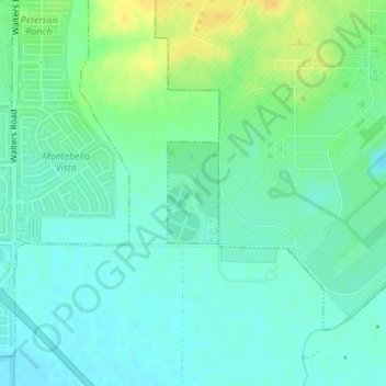 Suisun City topographic map, elevation, terrain