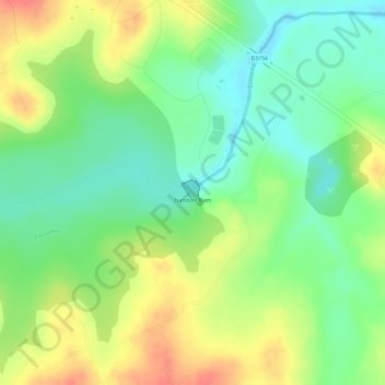 Nandoni Dam topographic map, elevation, terrain