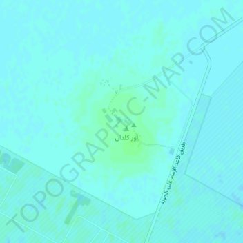 The ancient city of Ur topographic map, elevation, terrain