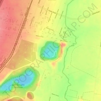 Bass Lake topographic map, elevation, terrain