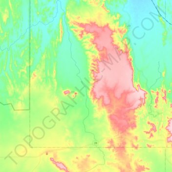 Adelaide River topographic map, elevation, relief